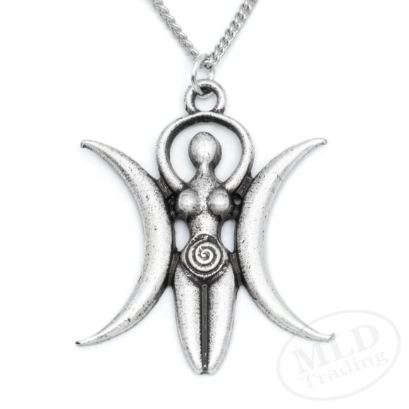 Jewelry | Wiccan Fertility Moon Goddess Pregnancy Talisman Pendant ...